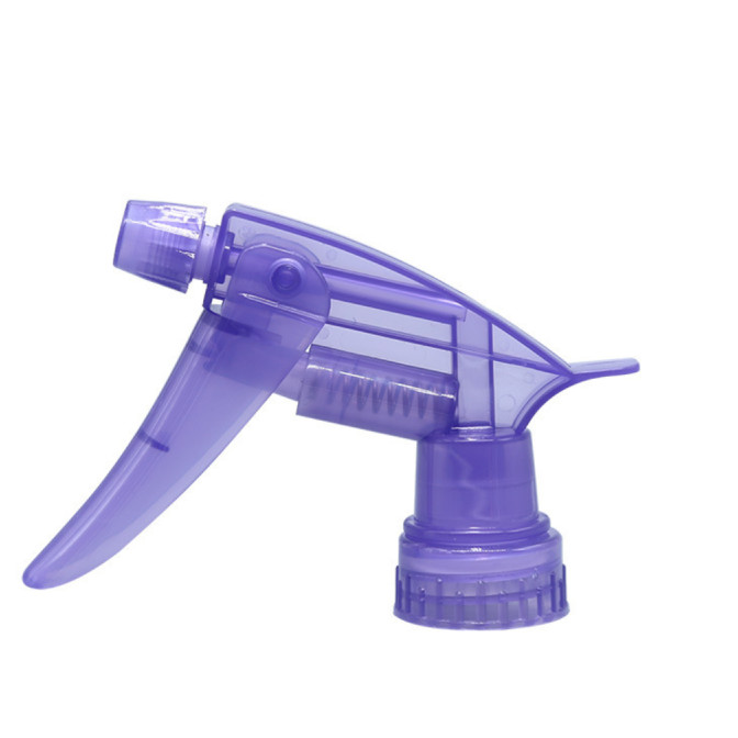 28/400 Plastic Yellow Blue Red Trigger Spray Nozzles With Plastic Bottle